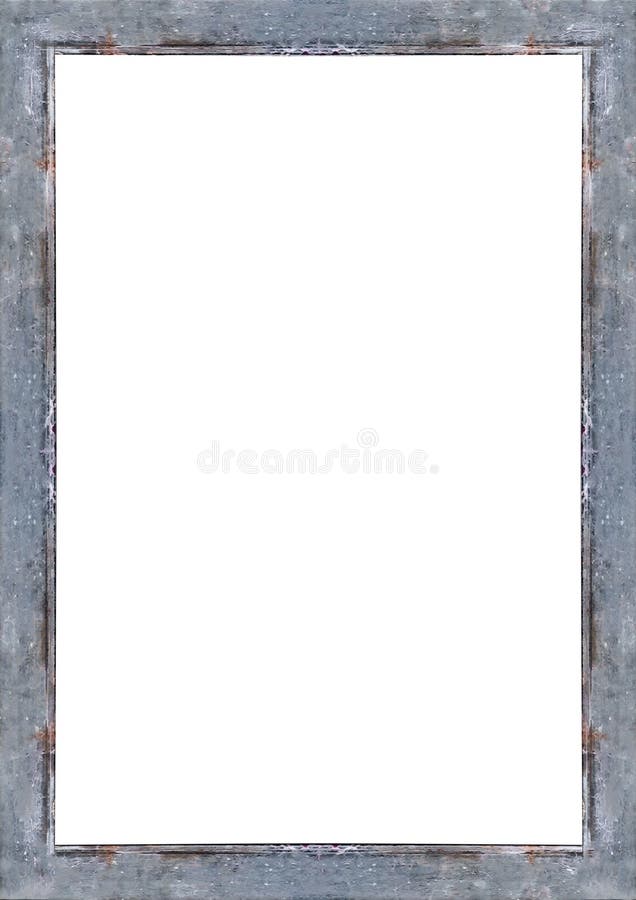 Portrait White Frame with Rustic Borders Stock Image - Image of ...