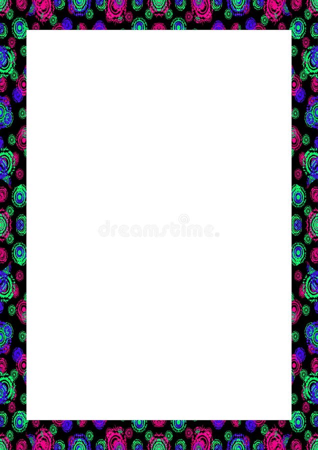 White Background with Decorated Edges Stock Image - Image of template ...