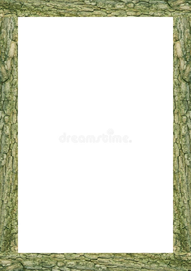 White Frame with Trunk Borders Stock Image - Image of stationary, tree ...
