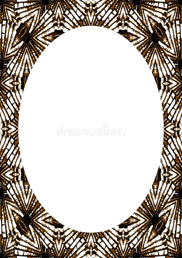 White Frame Background with Decorative Rounded Borders Stock Image ...