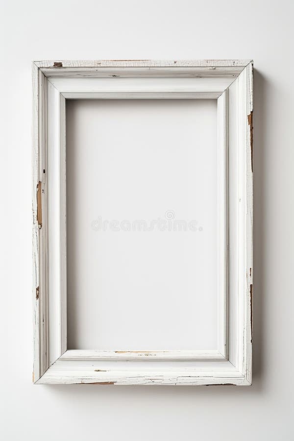 A White Frame with a Black Border Stock Illustration - Illustration of ...