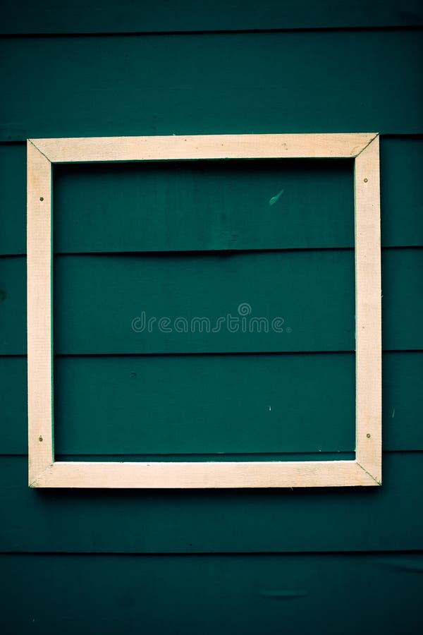 White Frame on Blue Board Antique Style Stock Photo - Image of ...