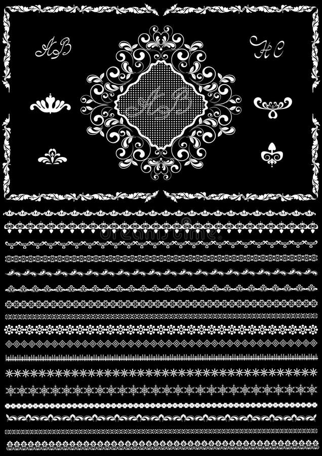 Design Decor with Ornament for Angle Page Stock Vector - Illustration ...