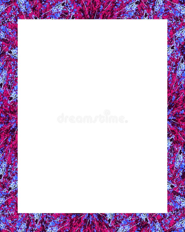 White Frame with Decorated Borders Stock Image - Image of layout ...
