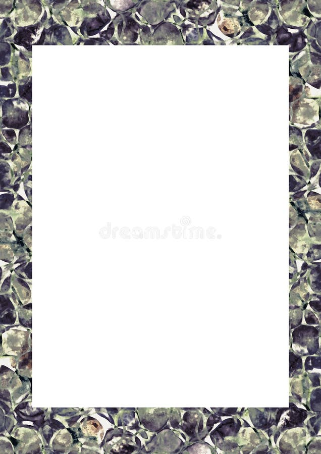 White Frame with Decorated Borders Stock Photo - Image of layout ...