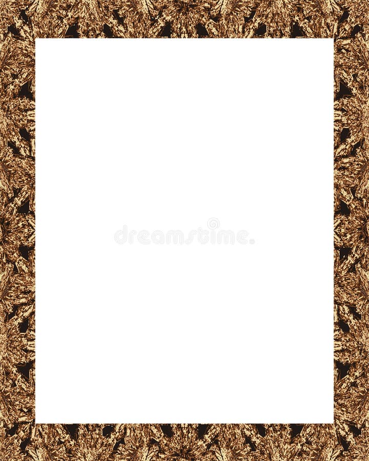 White Frame with Decorated Borders Stock Illustration - Illustration of ...