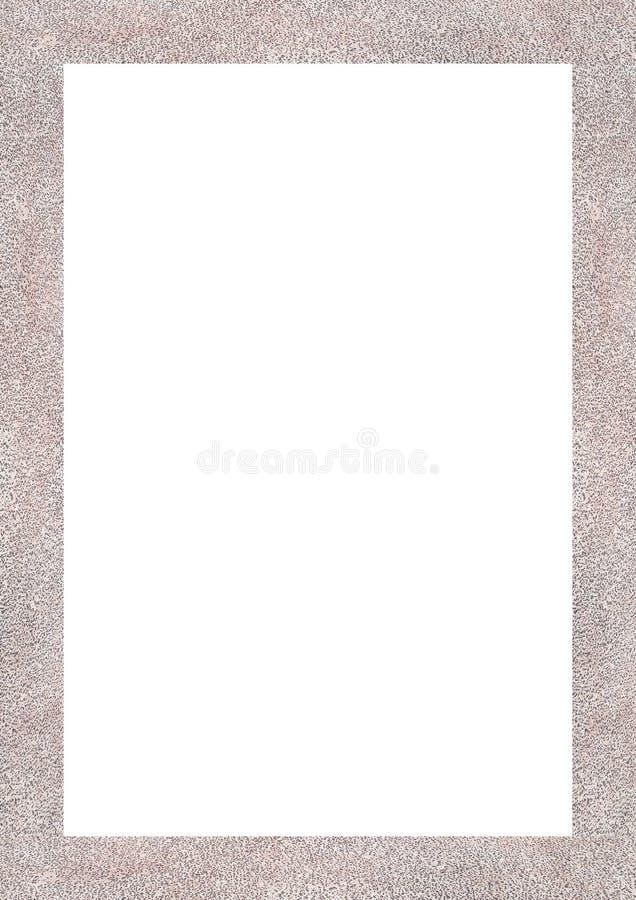 White Frame with Decorated Borders Stock Illustration - Illustration of ...