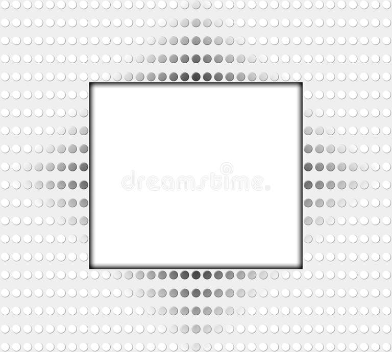White frame with dots stock illustration. Illustration of artistic ...