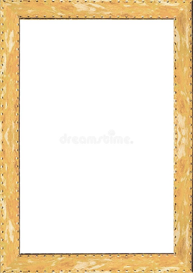 White Frame with Iron Edges Stock Photo - Image of white, orange: 215024238