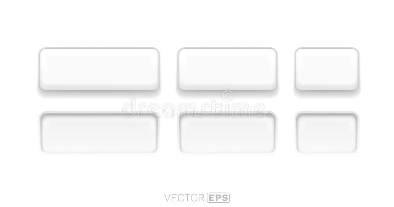 White Frame Label, Event Bar Button, Color Signboard. Vector ...