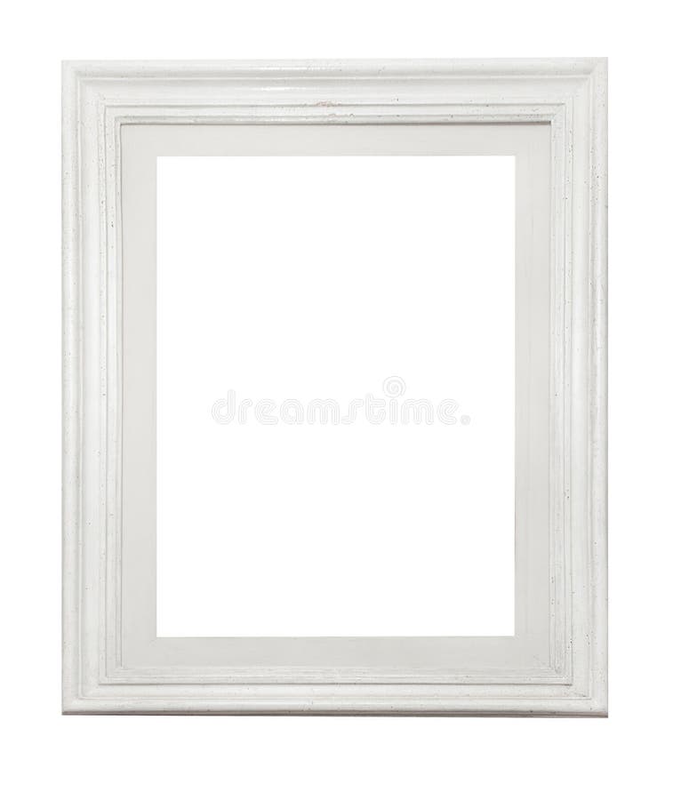 White frame on white stock image. Image of craft, isolated - 107670011
