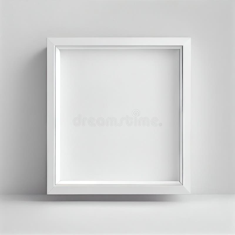White Frame, Realistic Square Frames, White Blank Picture Mockup ...
