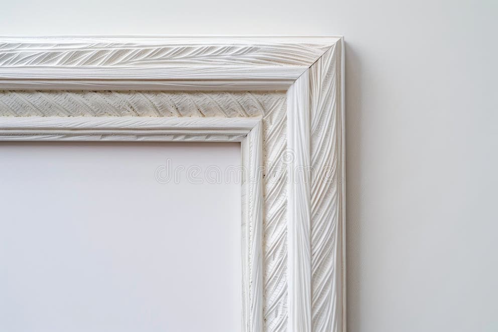 White Frame Texture Background, Realistic Square Frames, White Blank ...