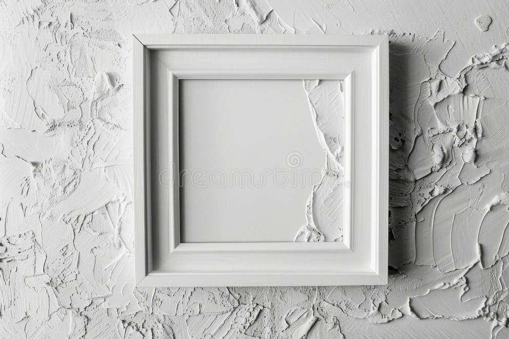 White Frame Texture Background, Realistic Square Frames, White Blank ...