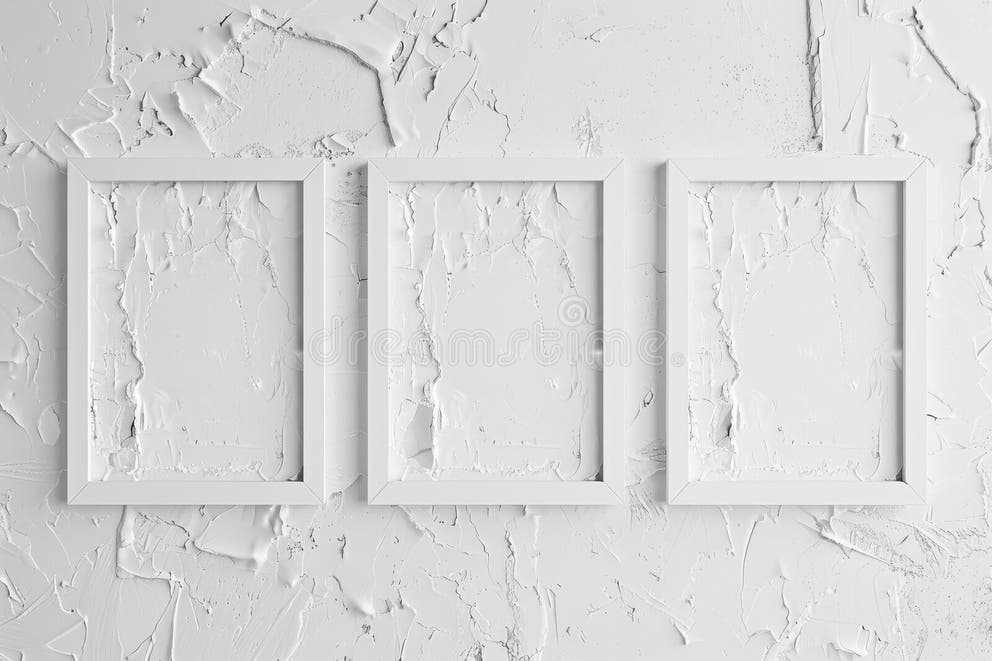 White Frame Texture Background, Realistic Square Frames, White Blank ...