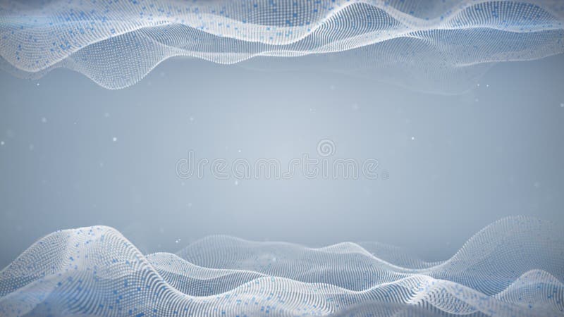 White Frame of 3D Wavy Shape and Free Space Stock Illustration ...