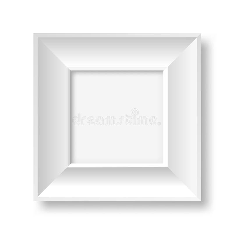 White Frame for Your Photo or Picture Stock Vector - Illustration of ...