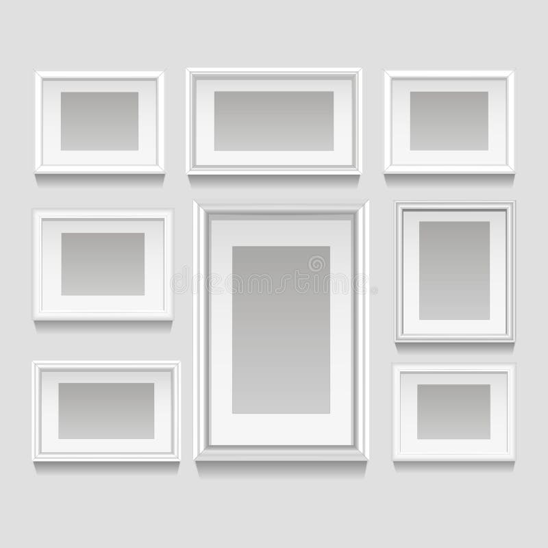 White Frames Set stock vector. Illustration of decorate - 210420546