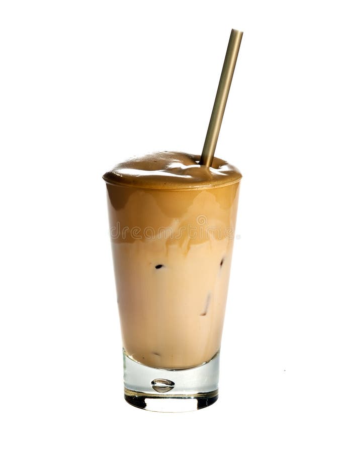 White Frappe stock image. Image of iced, glass, cool - 23868167