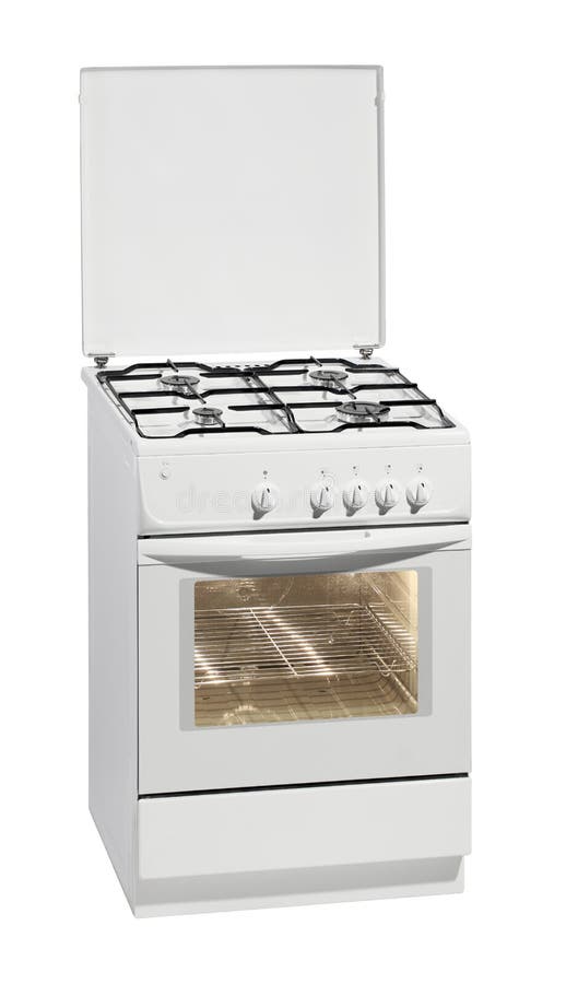 White free standing cooker stock image. Image of equipment - 23541867