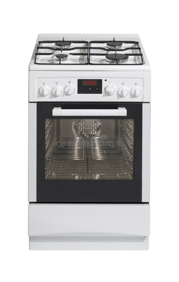 White free standing cooker stock image. Image of electric - 41819937