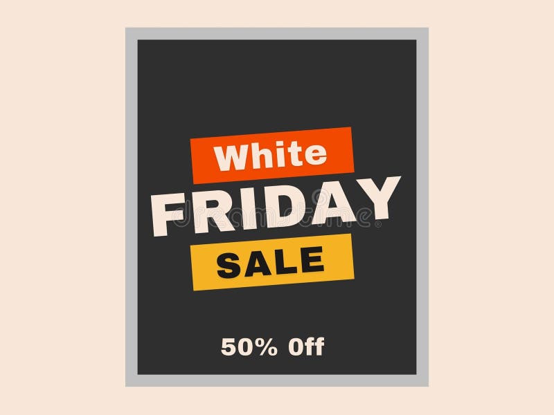 White Friday sale . stock vector. Illustration of number - 375880028