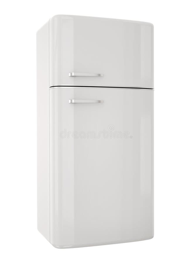 White fridge stock illustration. Illustration of retro - 22258203