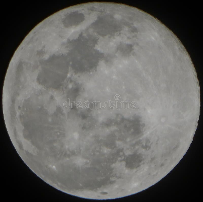 White Full moon close view stock image. Image of alien - 189569549