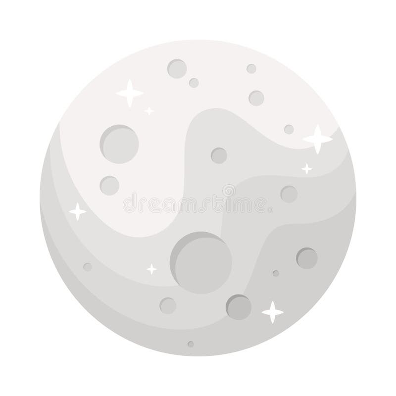 White full moon stock vector. Illustration of sphere - 283961667