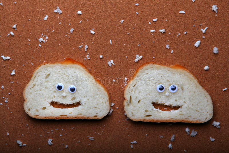 White Bread Face Studio Quality Light Stock Photo - Image of character ...