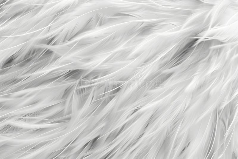 White Feather Texture Background - Soft & Fluffy Stock Illustration ...