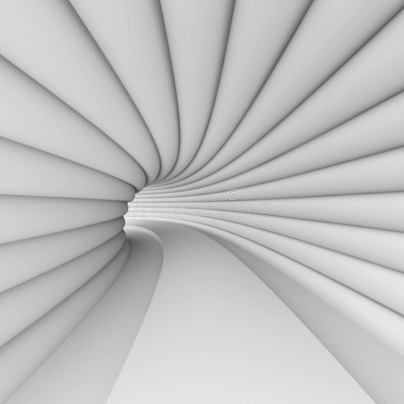 White Futuristic Architecture Stock Illustration - Illustration of ...