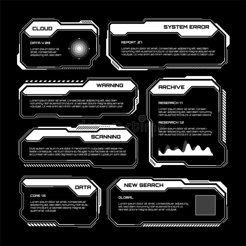 Border Scifi Ui Stock Illustrations – 860 Border Scifi Ui Stock ...