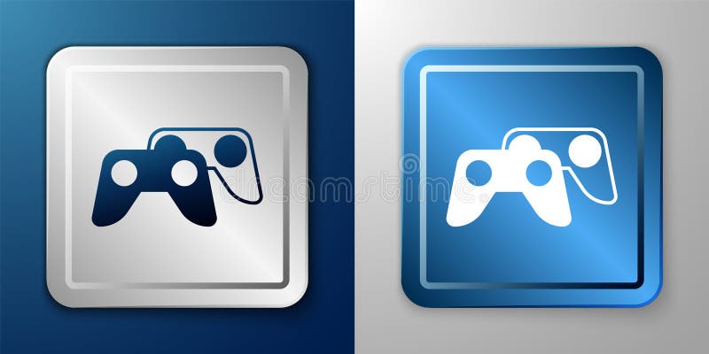 White Game Controller or Joystick for Game Console Icon Isolated on ...