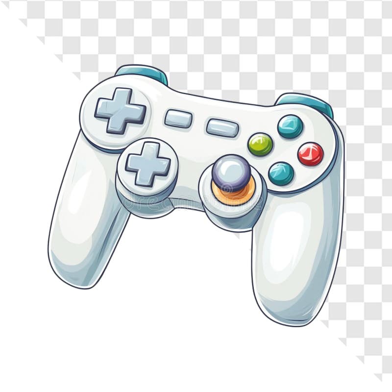 A White Game Controller Ready for Action Fun Gaming Time Stock ...