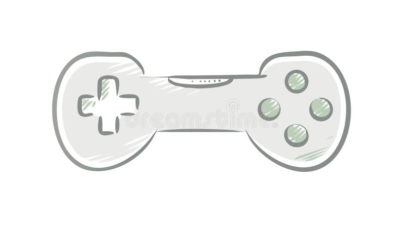 White Gamepad Controller Icon for Gaming, Vector Design Generative AI ...