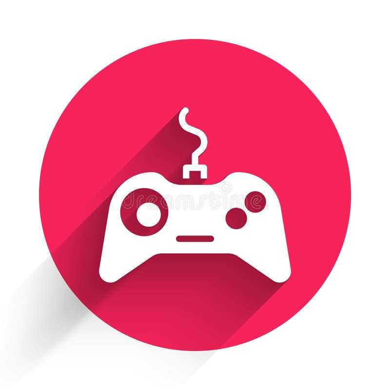 White Gamepad Icon Isolated on White Background. Game Controller ...