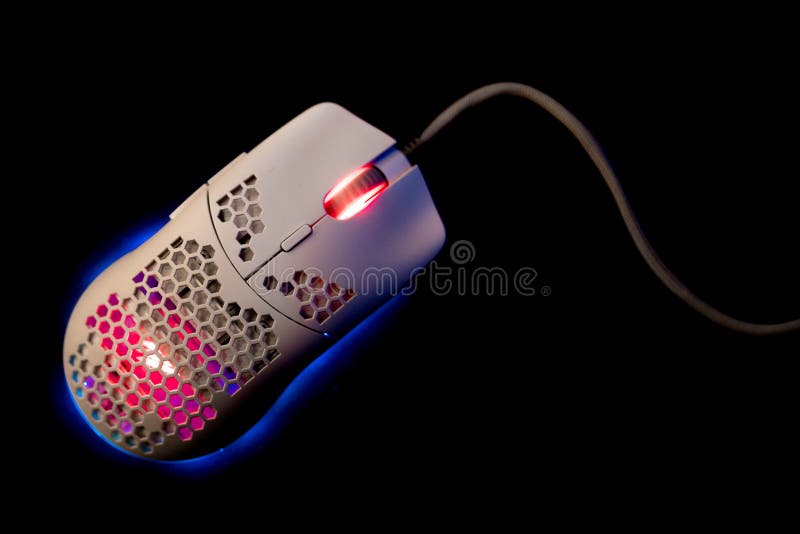 Gaming Mouse with LED Lights Stock Photo - Image of computer, equipment ...