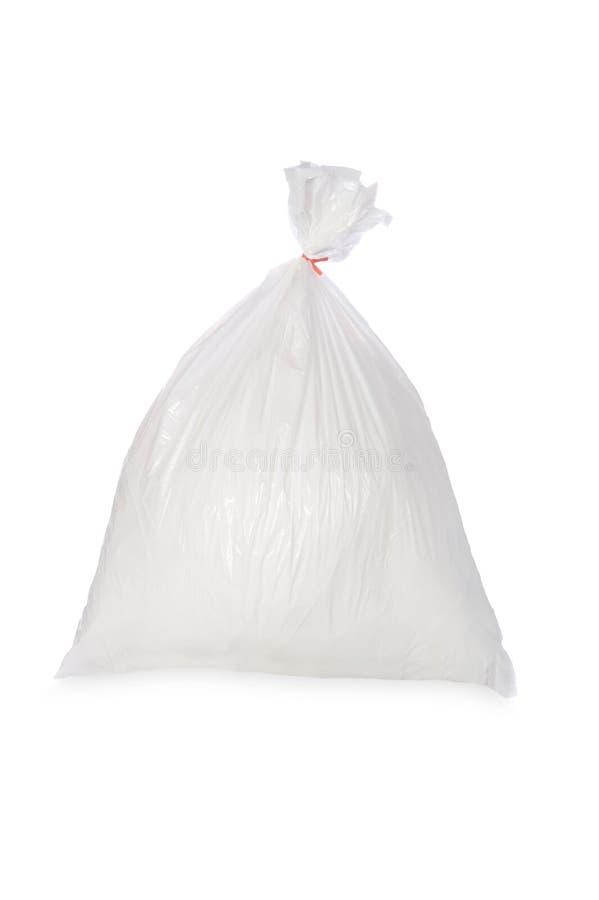 White garbage bag stock photo. Image of trash, color - 14221298