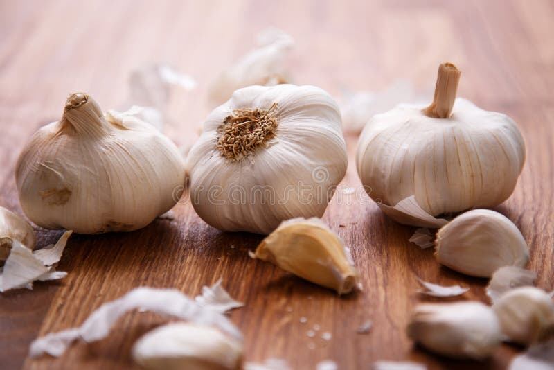 White garlic stock photo. Image of sliced, cooking, kitchen - 47767662