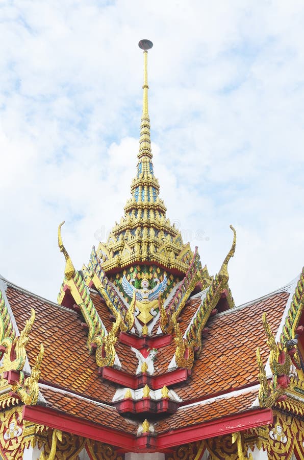 White garuda on roof stock image. Image of buddhism, antique - 21443513