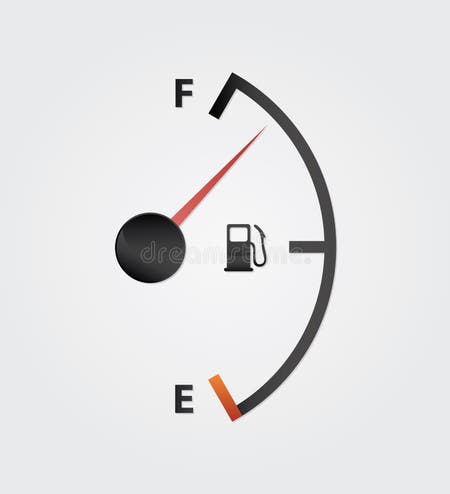 White gas full meter stock vector. Illustration of black - 24492185