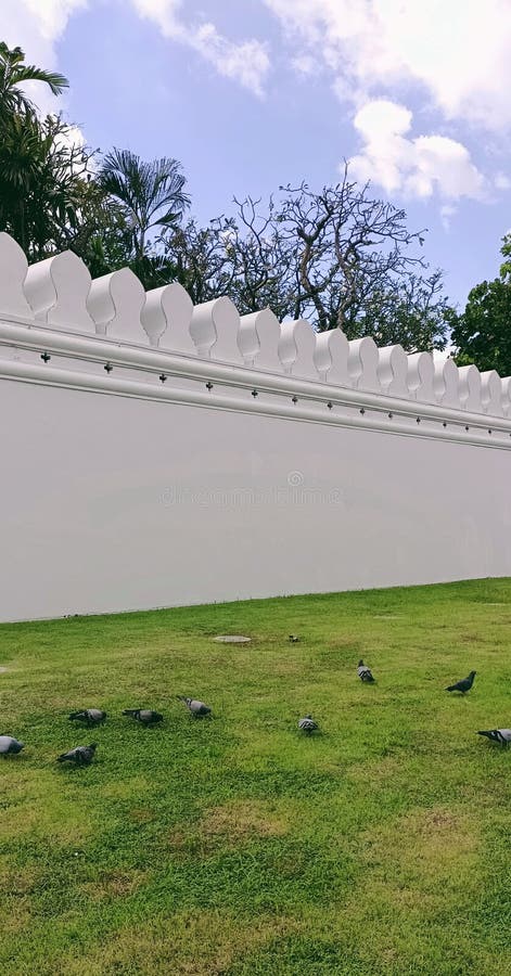 A White Gate Outside the Grand Palace Bangkok Stock Image - Image of ...