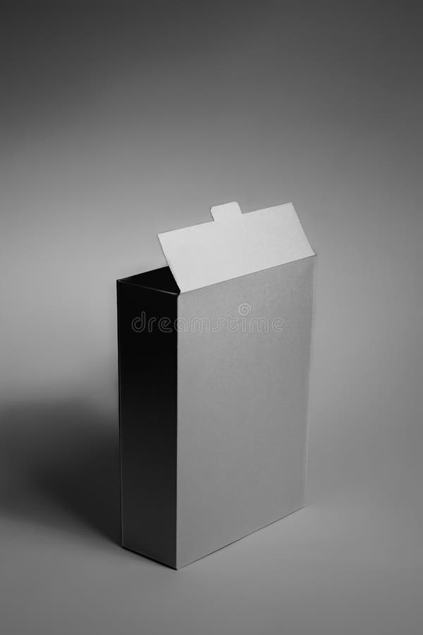 White Generic Cereal Box, Studio Shot Stock Photo - Image of open ...