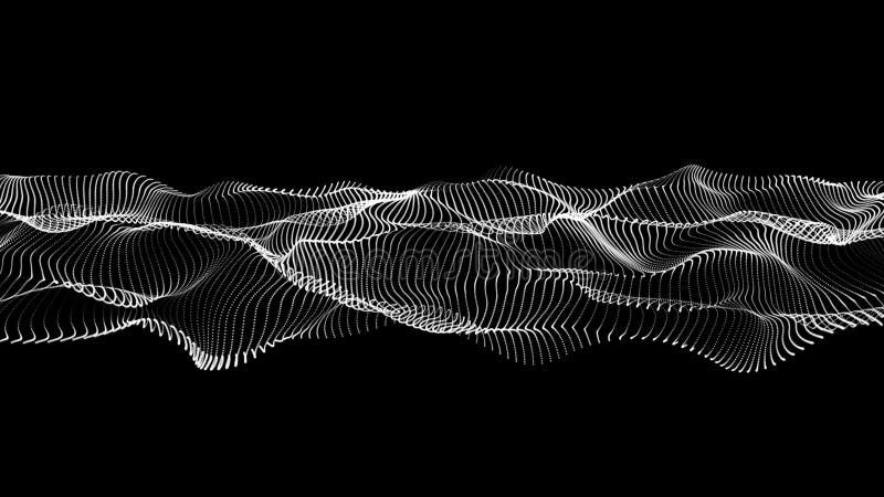 White Genesis Wave Abstract Background Animation. Stock Footage - Video ...