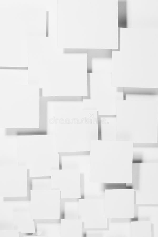 White Geometric Abstract Background with Squares in Sunlight with Soft ...