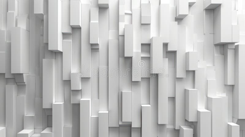 White Geometric Animated Background - Seamless Loop 3D Design Stock ...
