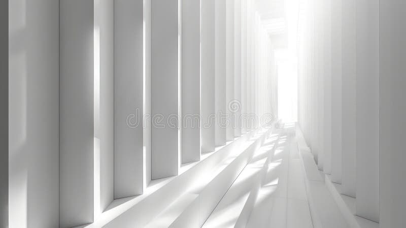 White Geometric Animation: Abstract Vertical Design for Seamless ...
