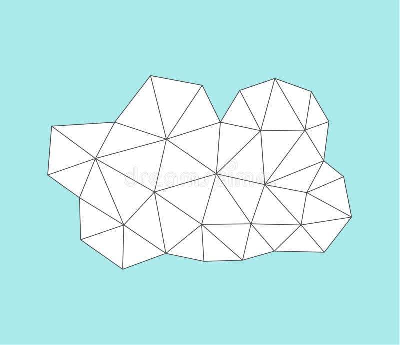 Geometric cloud stock vector. Illustration of landscape - 89656431