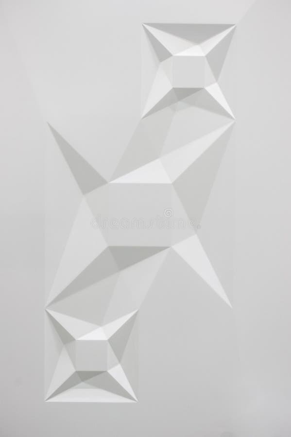 White Geometric 3d Texture Pattern Stock Image - Image of creative ...